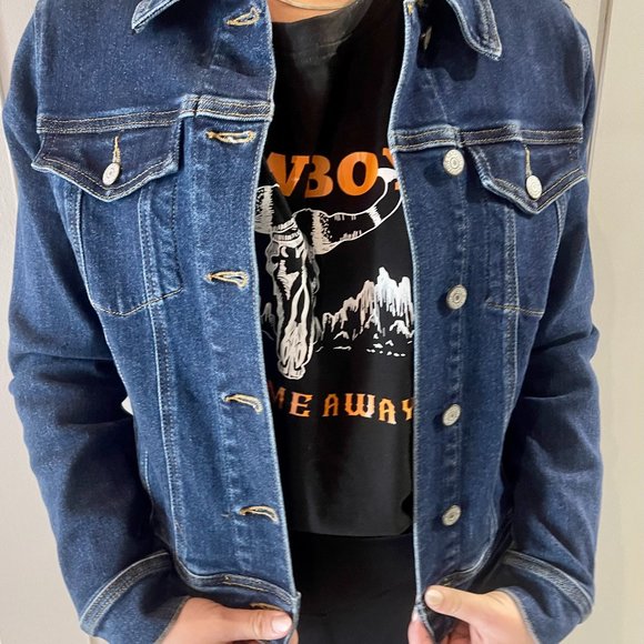 Judy Blue | Jackets & Coats | Judy Blue Classic Dark Denim Jacket ...